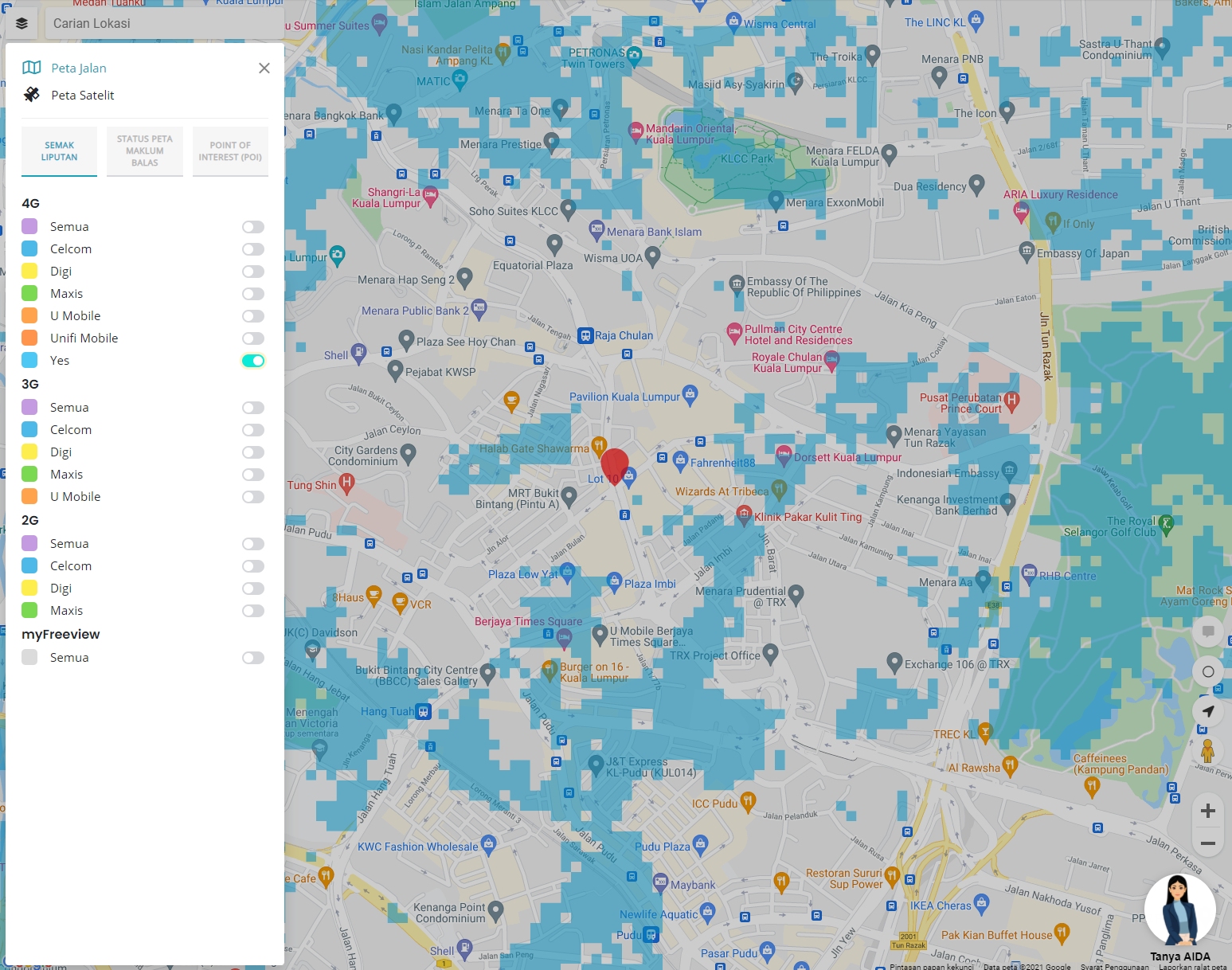 [UPDATE] JENDELA Map looks like a copy of Opensignal map and it went ...