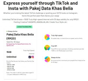 Digi's RM20 youth prepaid plan now offers unlimited TikTok and ...