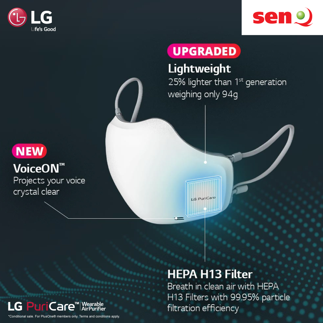 LG’s Bluetooth-connected PuriCare Air Purifier face mask is now ...