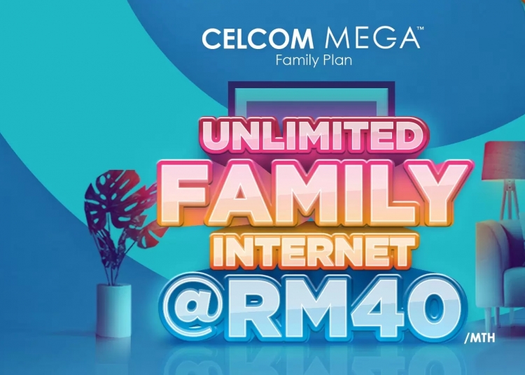 Celcom Mega now lets you add up to 6 unlimited family lines at RM40 ...