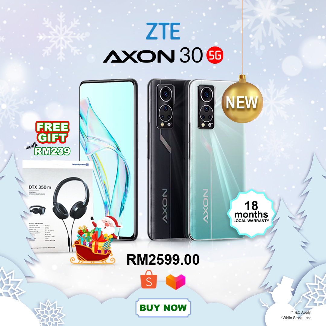 ZTE Axon 30 arrives in Malaysia with under-display camera, priced at ...