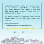 Rapid KL My30 unlimited travel pass will be replaced with My50 starting ...