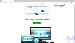 Microsoft Edge users beware: this fake Edge update downloads malware ...