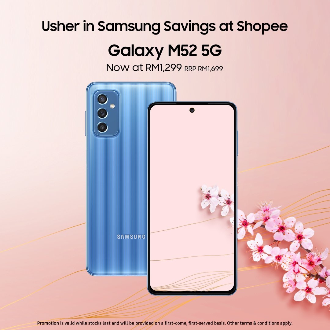 Deal: Samsung Galaxy M52 5G is now offered with a RM400 discount ...