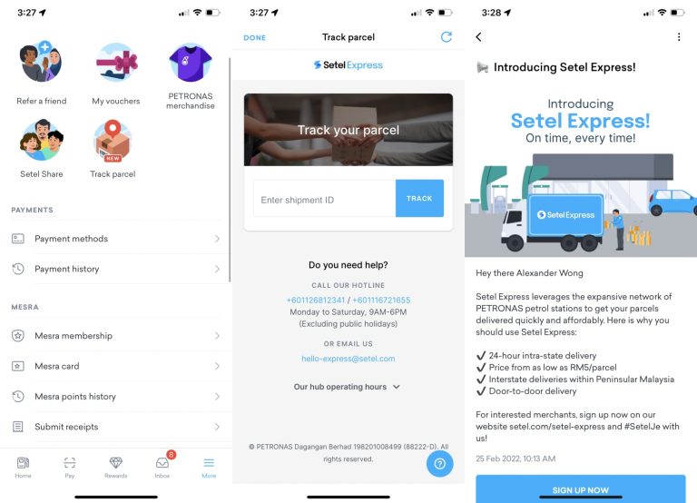 Setel has launched its delivery service but it isn't available yet for ...