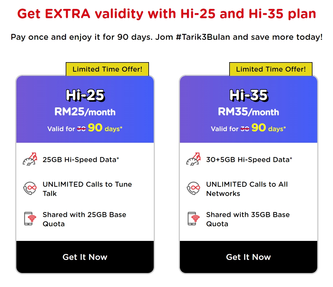 Tune Talk offers new customers 25GB data with 90 days validity for RM25 ...