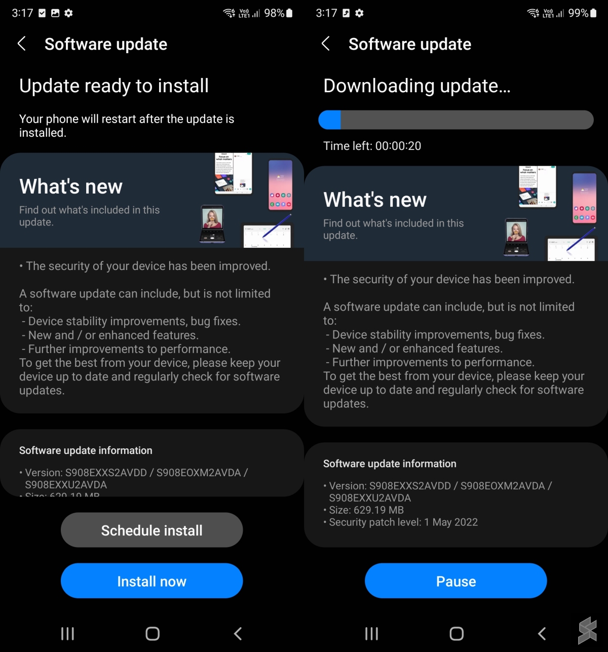 Samsung Galaxy S22 series now supports Yes 5G with software update ...