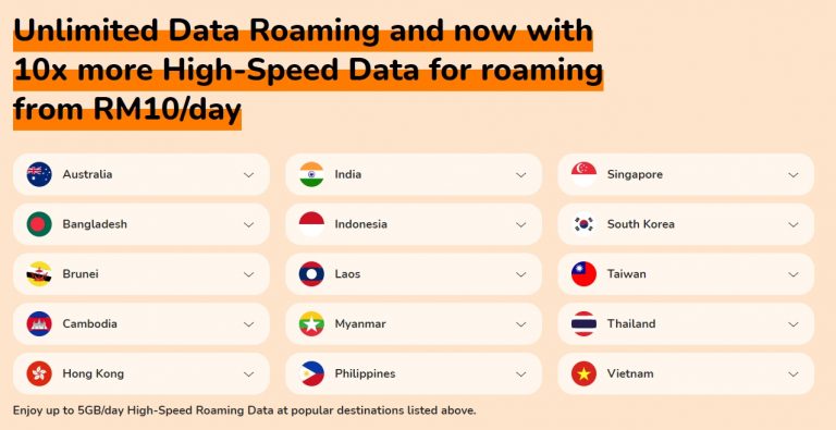 U Mobile offers 5GB Data Roaming from as low as RM10 per day - SoyaCincau