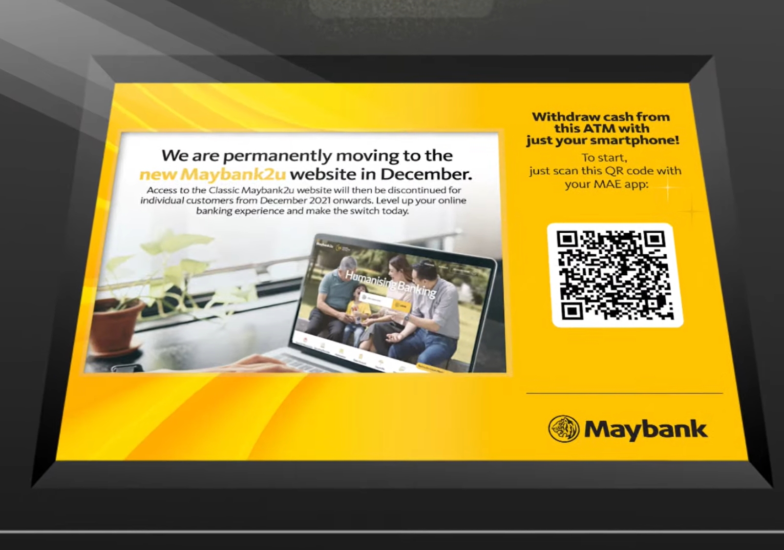 MAE ATM Cash-out: Maybank lets you withdraw money by scanning a QR code ...