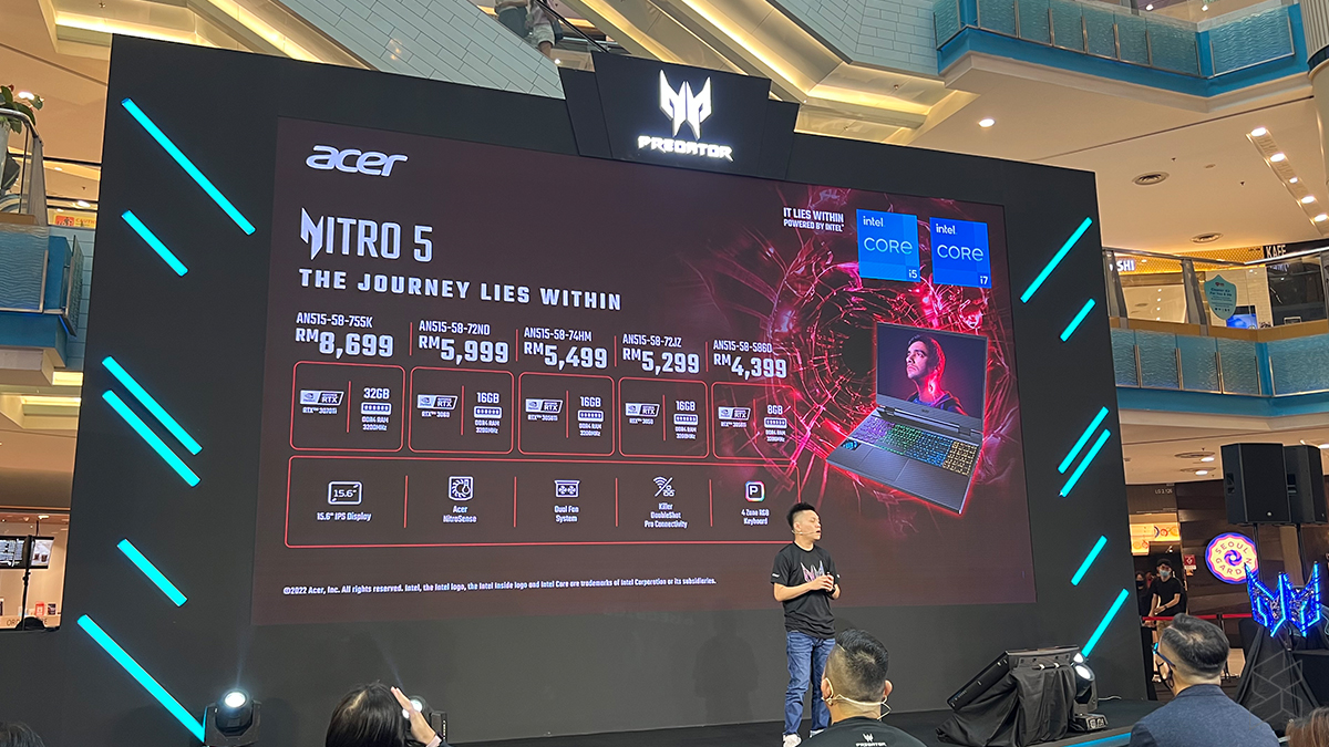 Acer Nitro 5 with 12th Gen Intel Core processors now available from RM4 ...