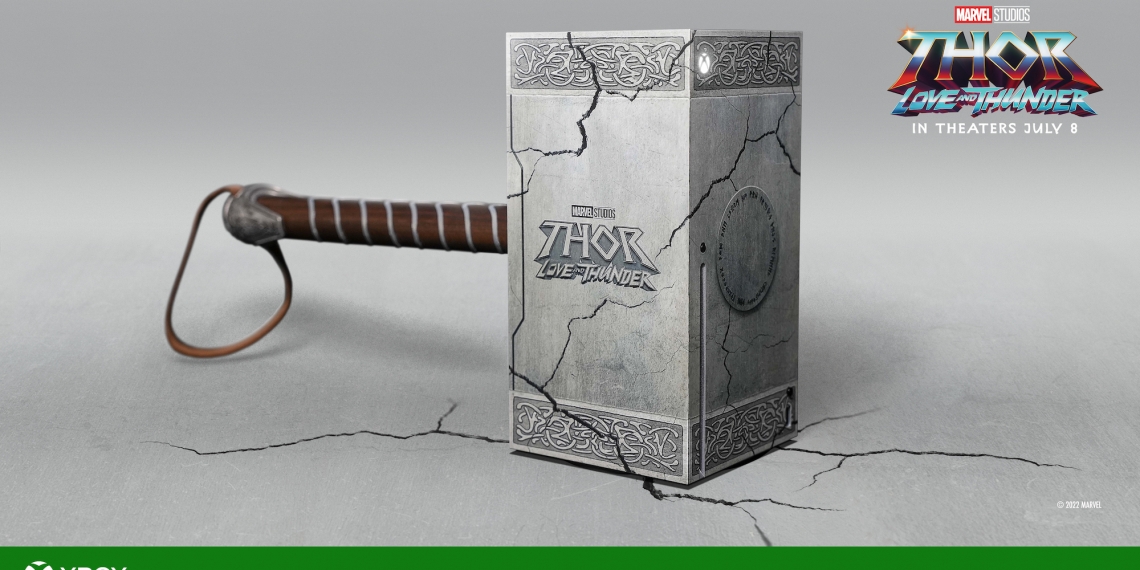 The Xbox gets a Thor themed makeover. Just don't get tempted to swing ...
