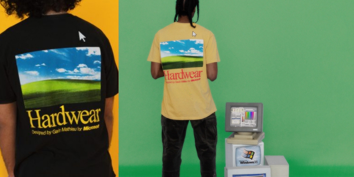 Microsoft is selling T-shirts with the Windows XP wallpaper for USD60 ...