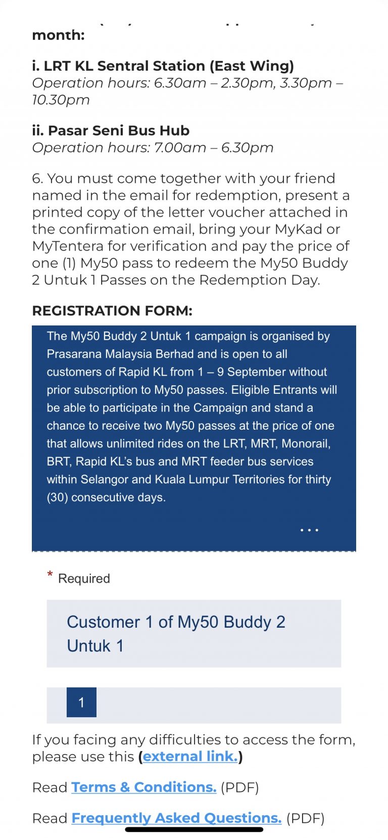 RapidKL is offering a 2-for-1 deal for My50 passes, but here's what you ...