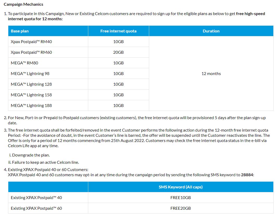 Celcom Postpaid plans are now upgraded with up to 20GB extra data for a ...