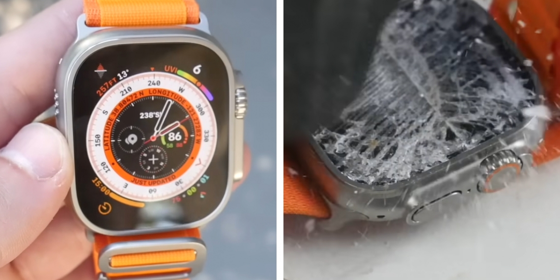 Apple Watch Ultra hammered in durability test, table breaks before ...