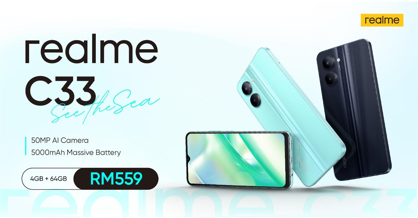The Realme C33 is a sub-RM600 smartphone with a 50MP camera - SoyaCincau