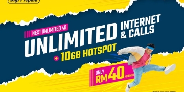Digi Prepaid Next 40: "Unlimited" internet and calls with 10GB hotspot ...