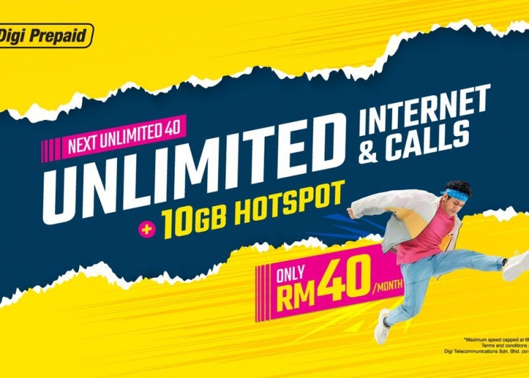 Digi Prepaid Next 40: "Unlimited" internet and calls with 10GB hotspot ...