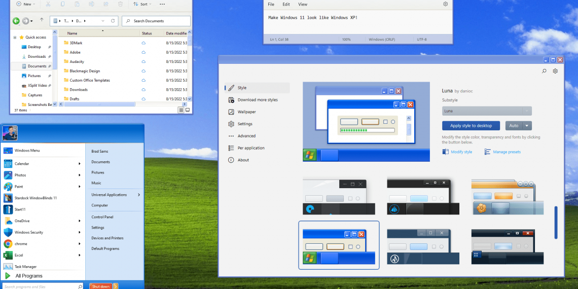 This app lets you turn Windows 11 into Windows XP - SoyaCincau