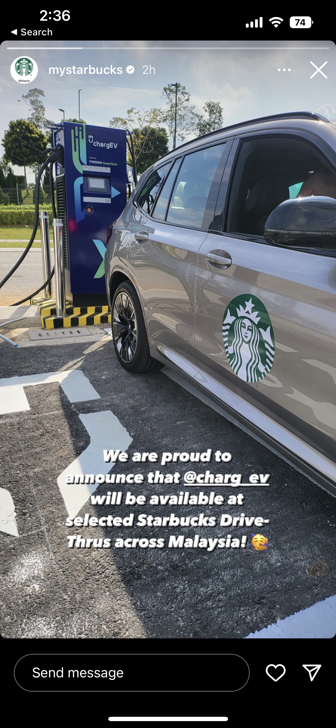 EV owners! You can now sip a Starbucks latte while you wait for your ...