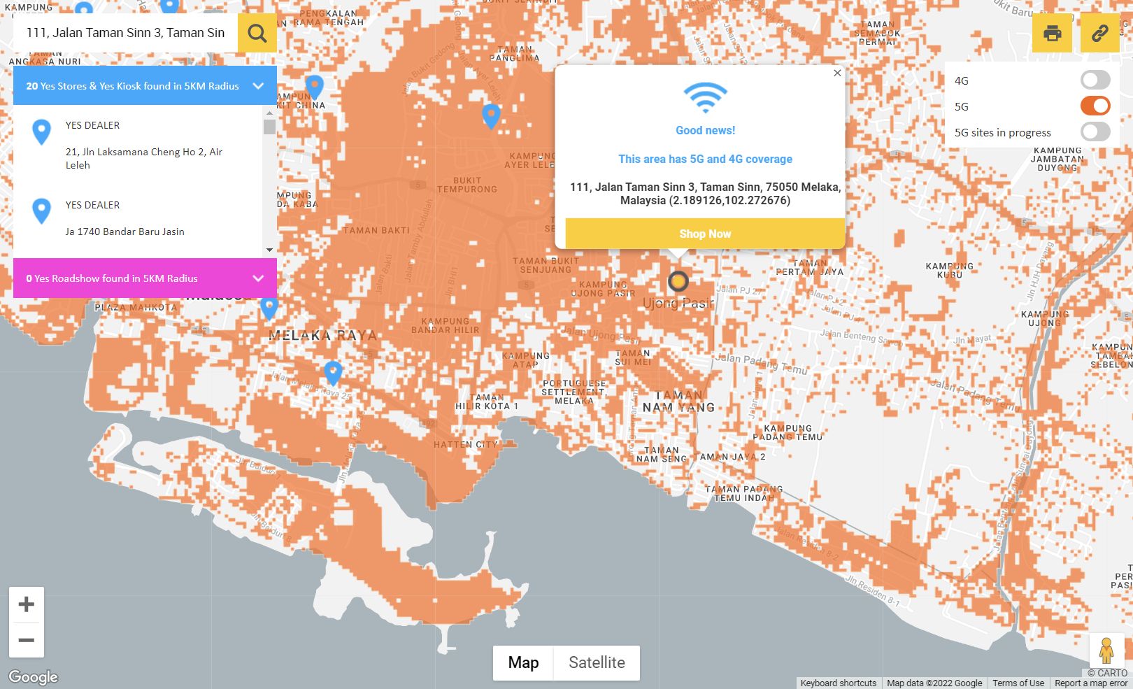 Yes 5G now available in Melaka and Seremban, coming soon to Sabah and ...