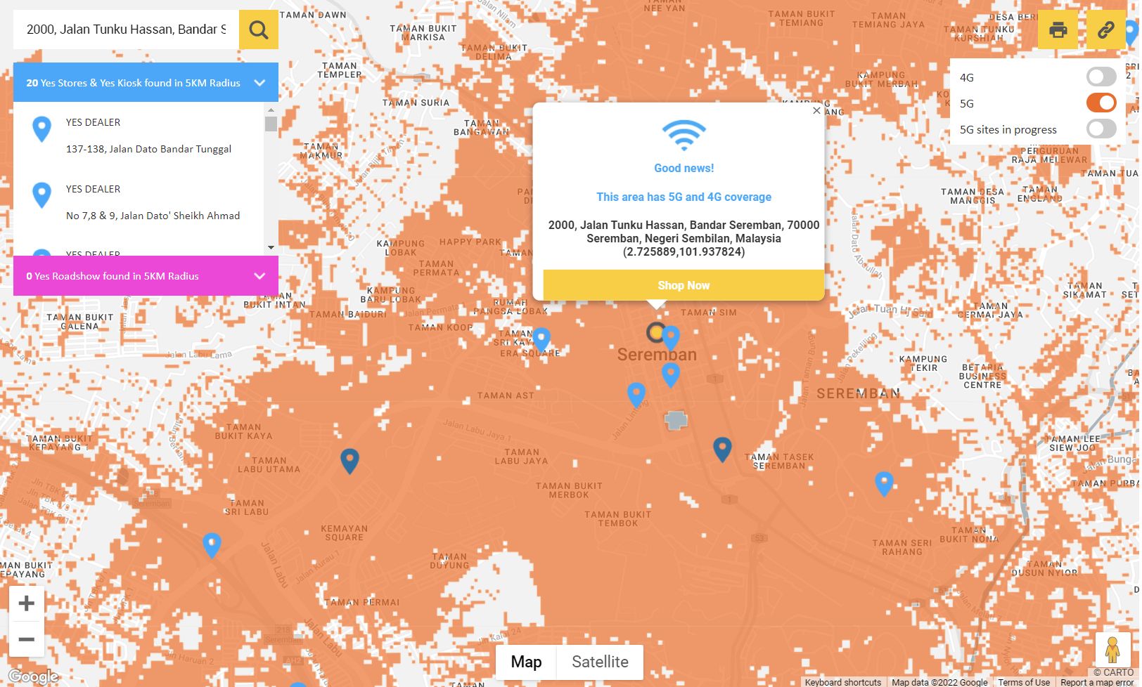 Yes 5G now available in Melaka and Seremban, coming soon to Sabah and ...