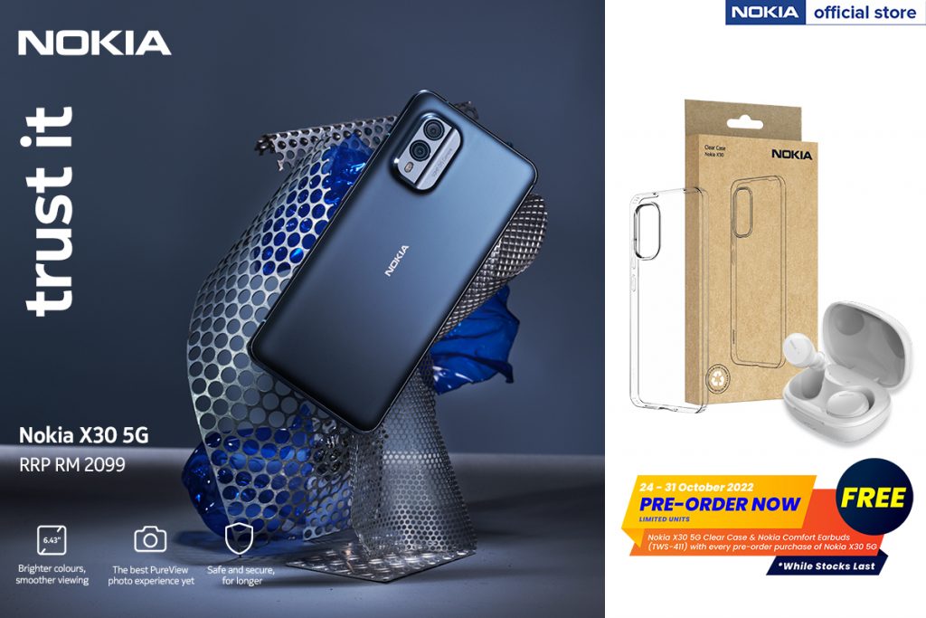 The Nokia X30 is an eco-friendly midrange smartphone, available for RM2 ...