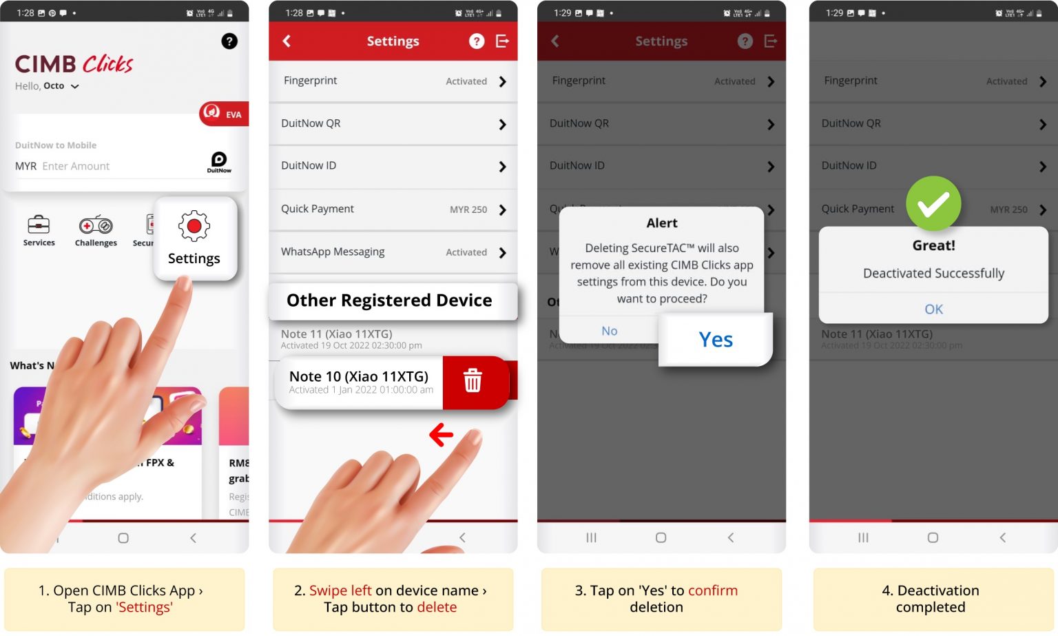 CIMB Clicks: You can only have one registered device starting at the end of October. Here's what ...