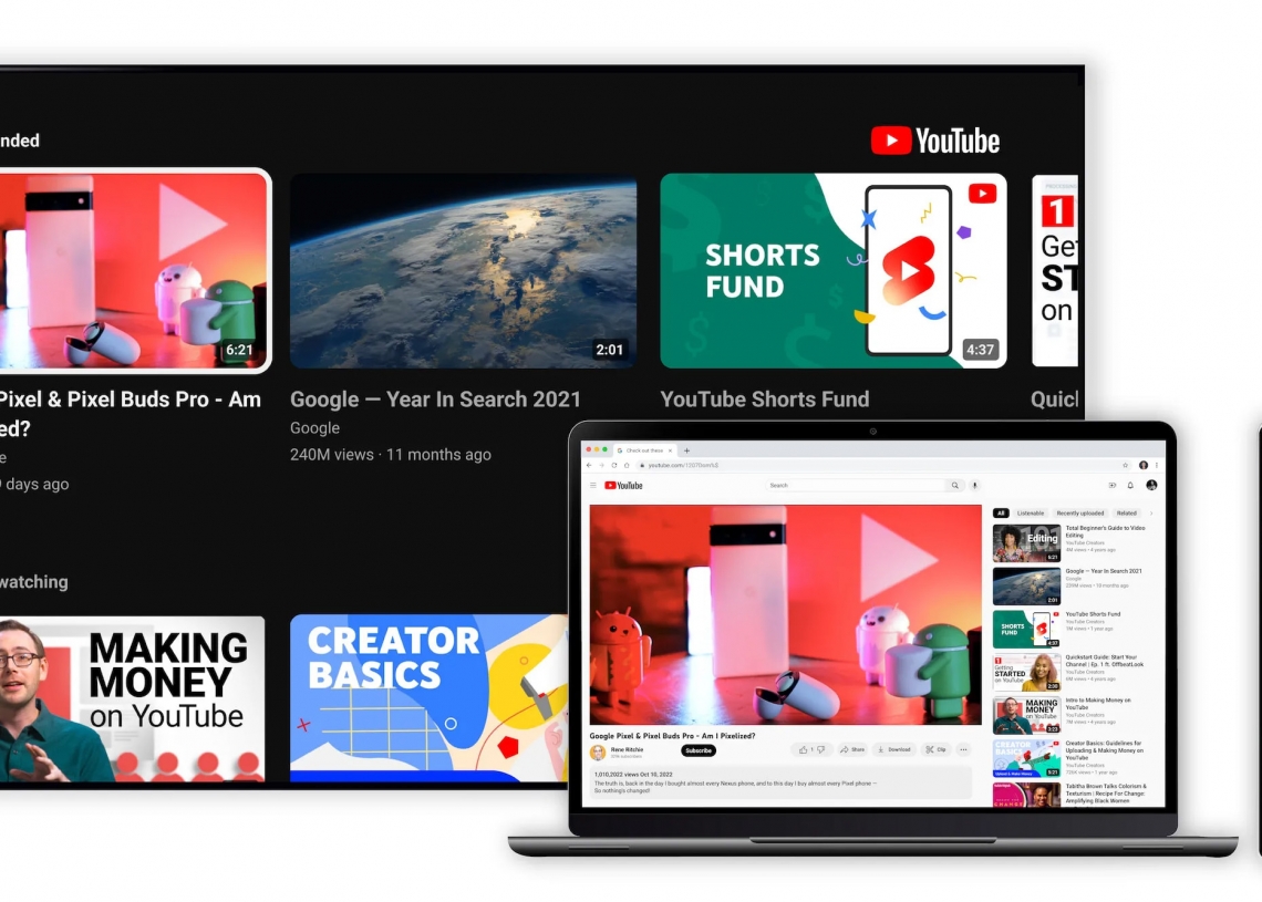 YouTube gets a new look inspired by those fancy backlit TVs - SoyaCincau