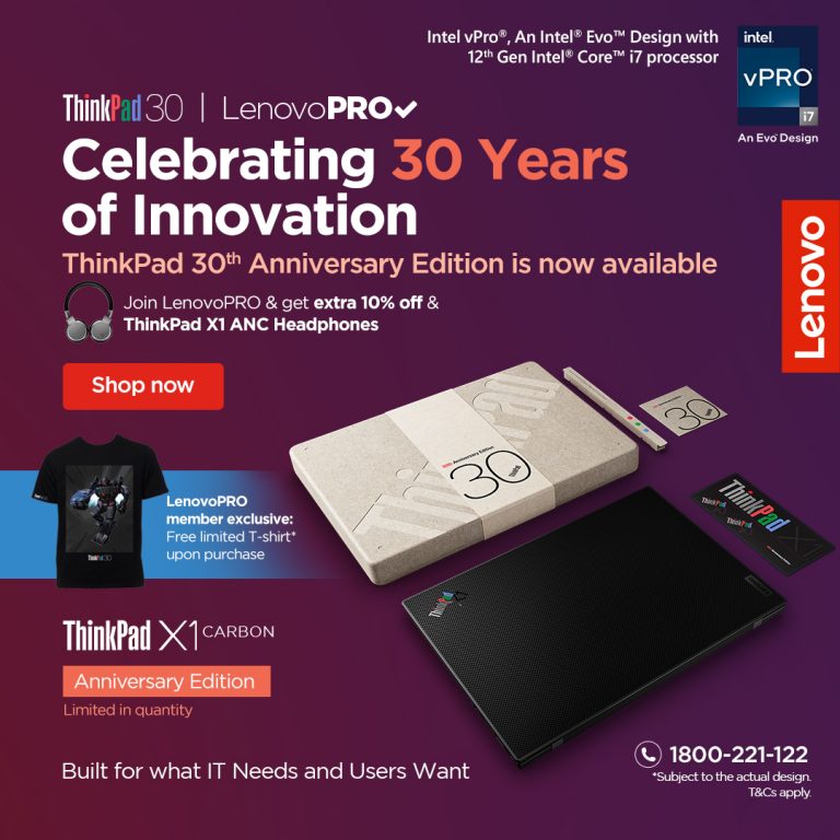Lenovo celebrates 30 years of ThinkPad with a RM13,359 special edition ...