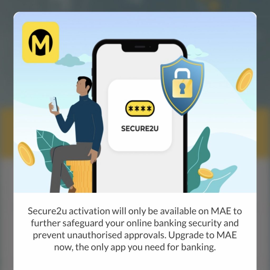 PSA: Still using Maybank's M2U app? You'll have to switch to MAE if you have a new phone ...