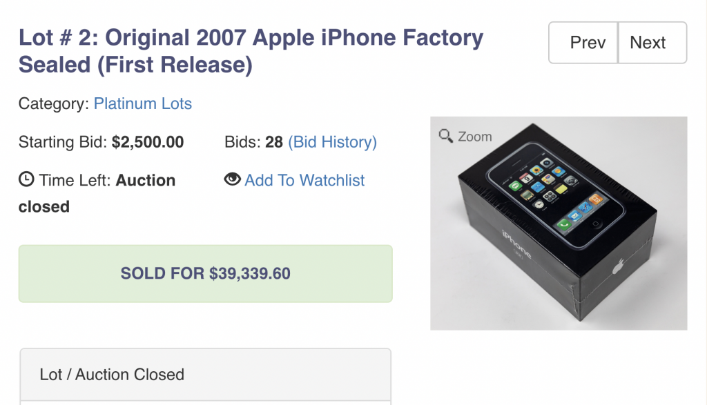 Someone just paid over RM185,000 for the original, first generation ...