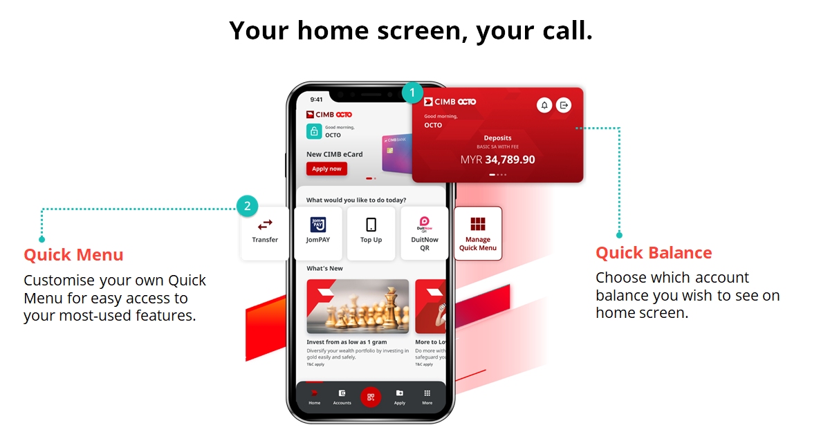 Make your mobile banking more personalised with the all-new CIMB OCTO ...