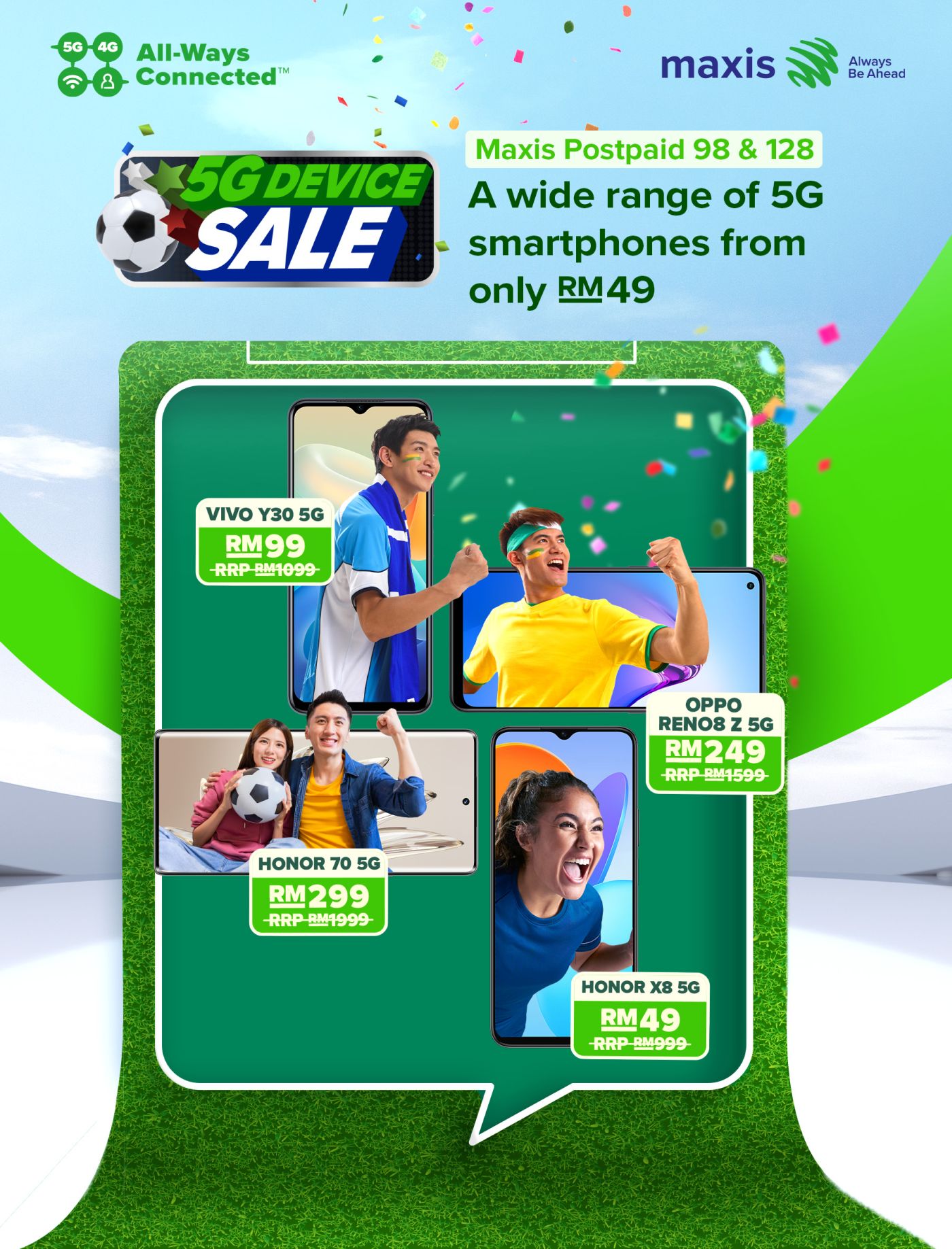 Maxis is having a 5G device sale but some models don't even support 5G - SoyaCincau