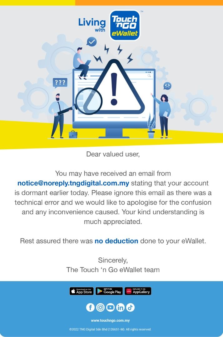 Got TNG eWallet dormant account notice? Touch 'n Go says this was a ...