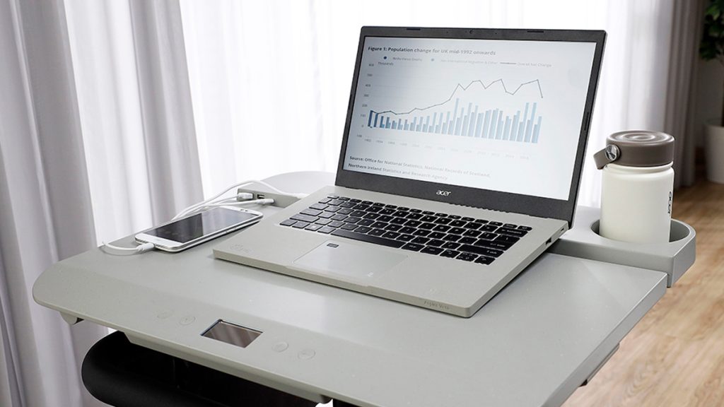 Acer's new 'bike desk' lets you charge your laptop by exercising ...