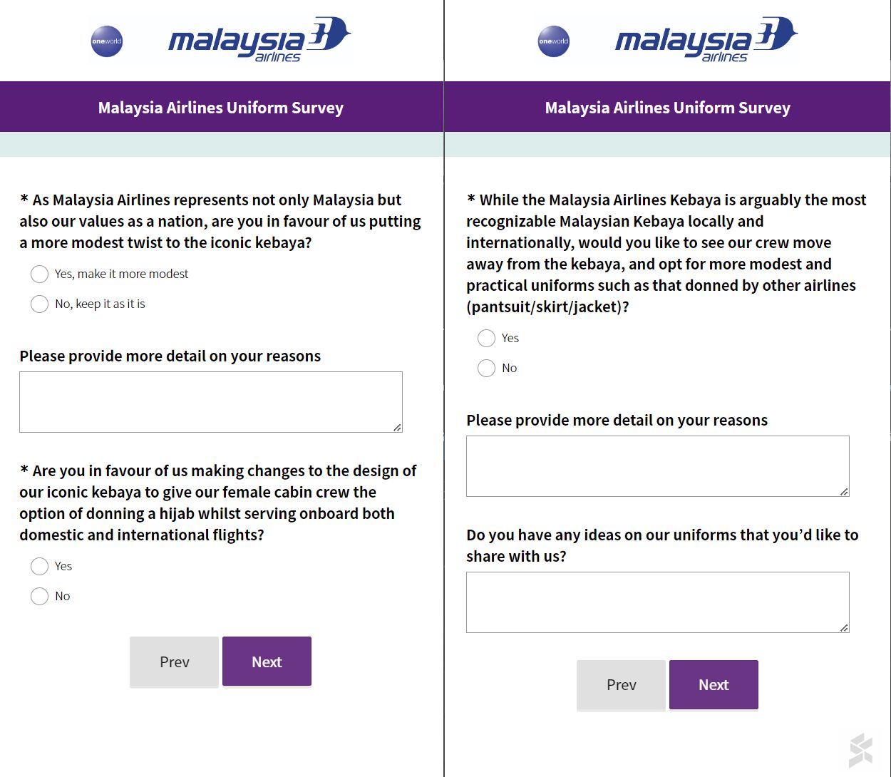 Malaysia Airlines wants to know if they should make their Kebaya ...