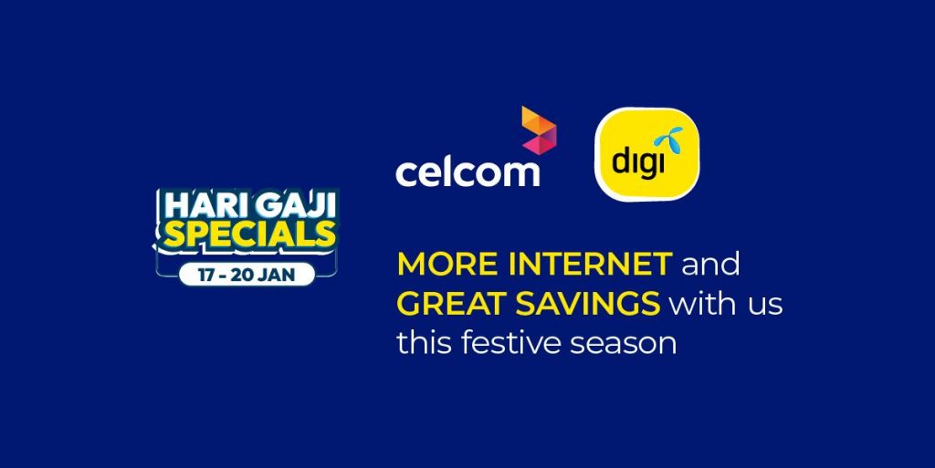 Hari Gaji Specials: Celcom and Digi offer free 10GB data with RM30 ...