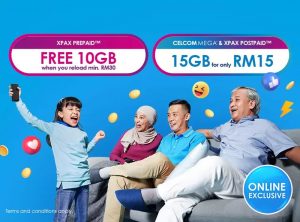 Hari Gaji Specials: Celcom and Digi offer free 10GB data with RM30 prepaid reload - SoyaCincau