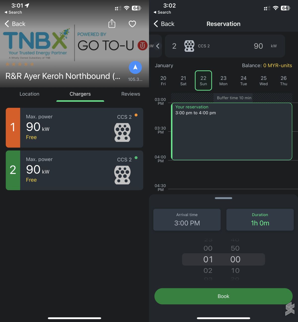 TNBX offers free 90kW EV DC fast chargers at Ayer Keroh and Paka R&R ...