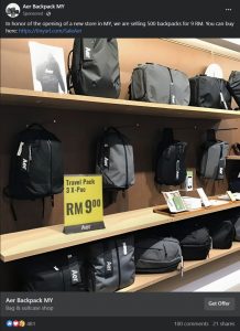 Scam Alert: Beware of Facebook scam ads offering RM9 Aer backpacks ...