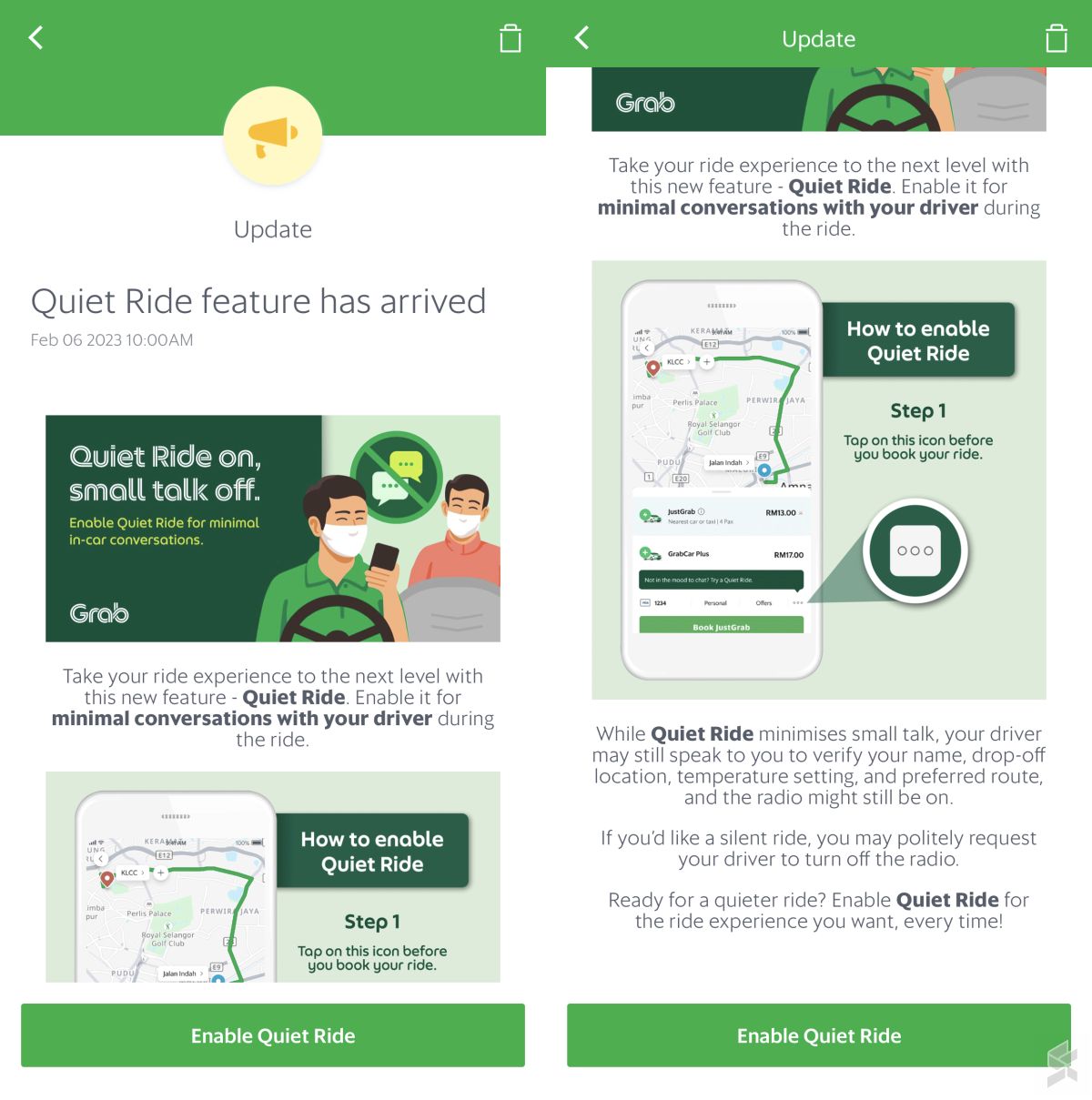 Don't like small talk with your Grab driver? GrabCar finally rolls out ...