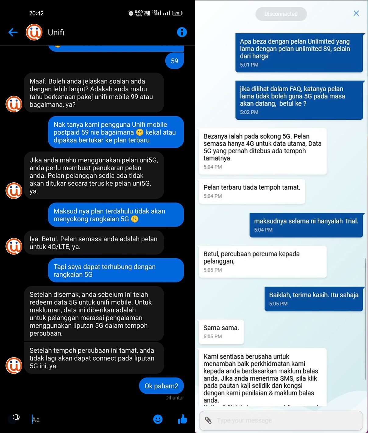 Unifi Mobile Ultimate Postpaid subscribers will no longer enjoy 5G starting March 2023 - SoyaCincau