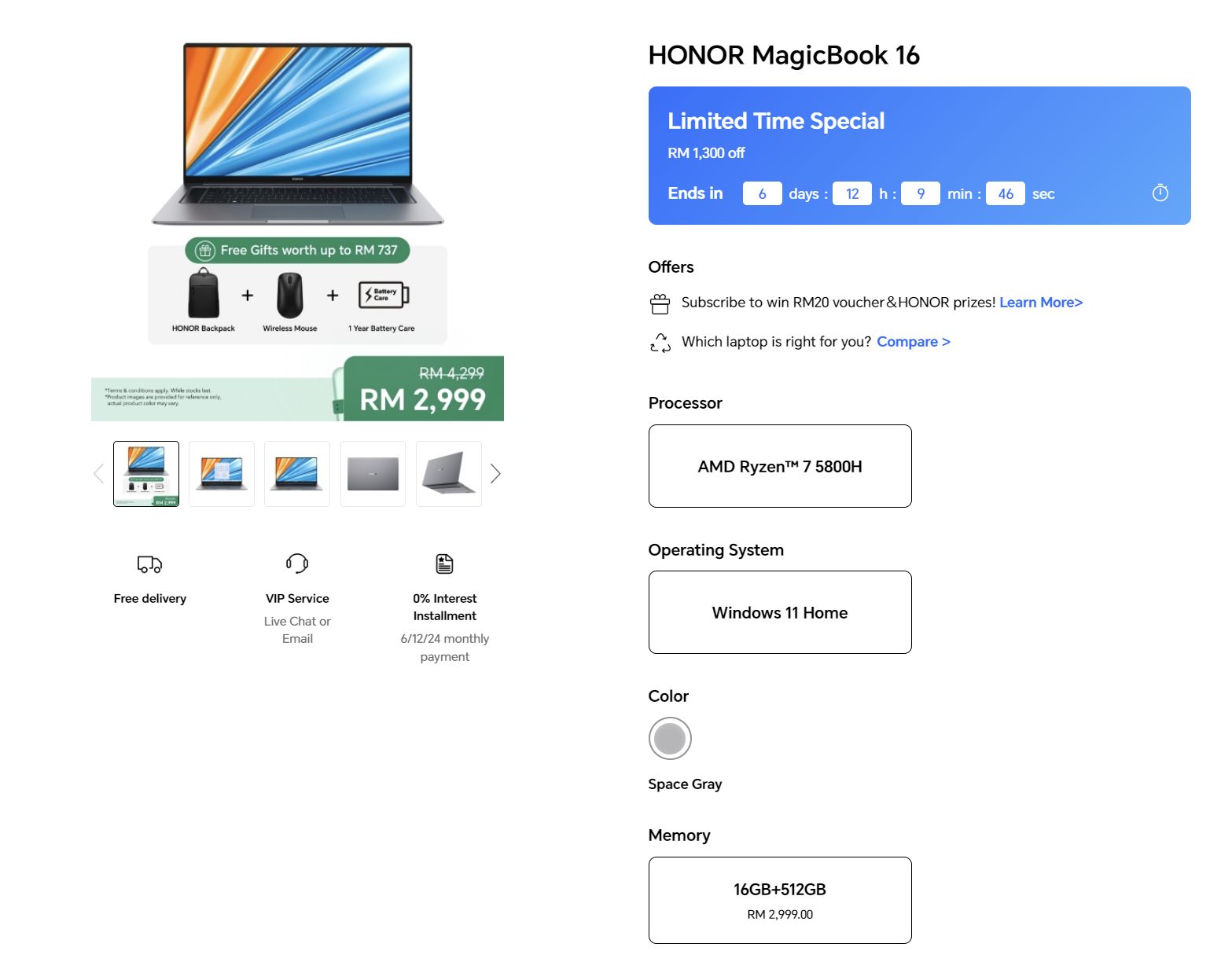 Deal: Honor MagicBook 16 with Ryzen 7, 144Hz display and 512GB storage ...