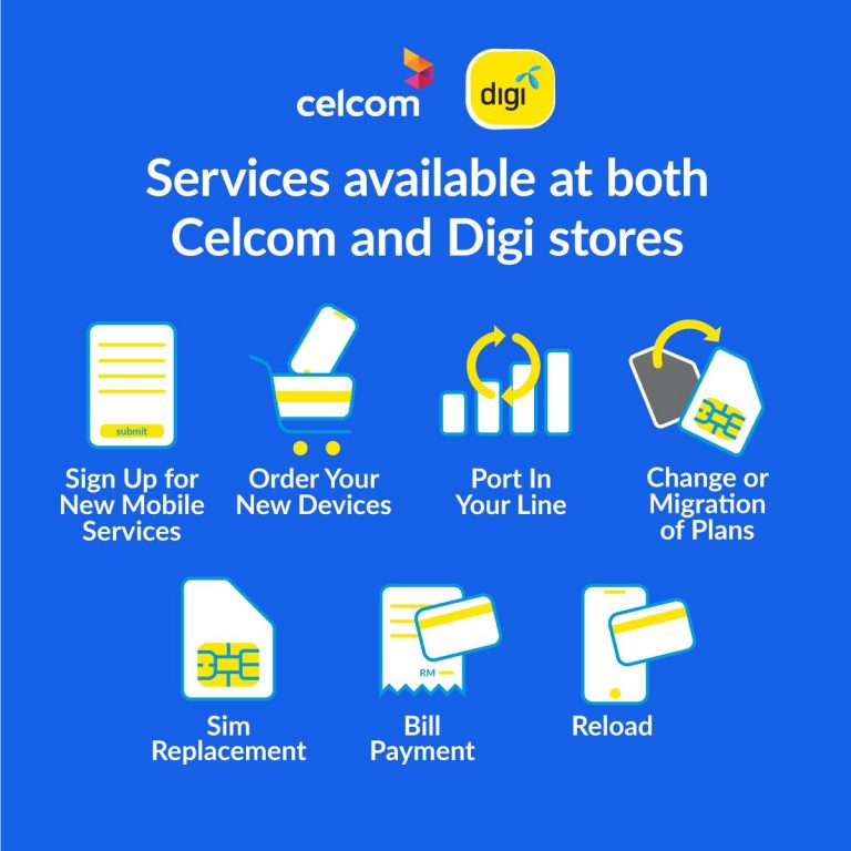All 534 CelcomDigi stores can now serve both Celcom and Digi customers ...