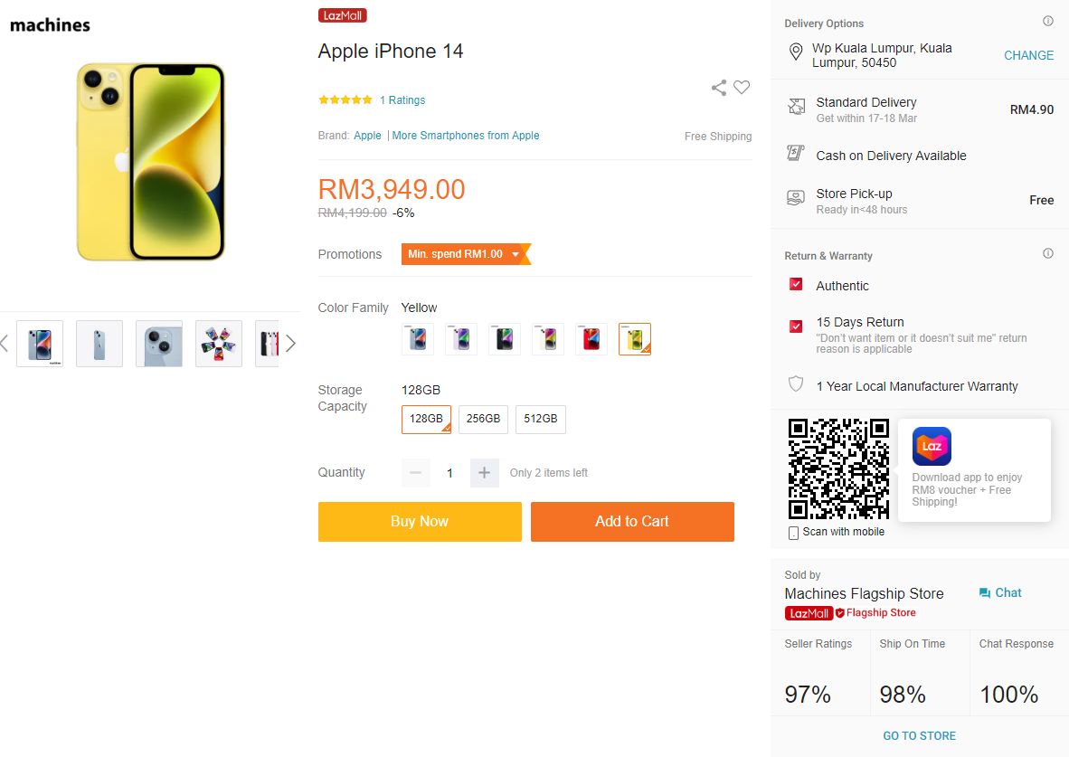 iPhone 14 and iPhone 14 Plus in Yellow are now available in Malaysia ...