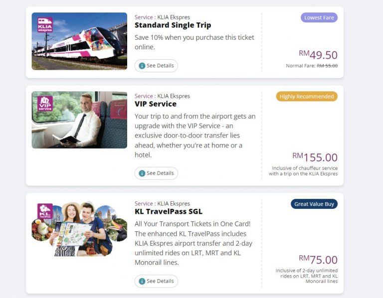 Going to KLIA via MRT? Here's how much it costs and the estimated time ...
