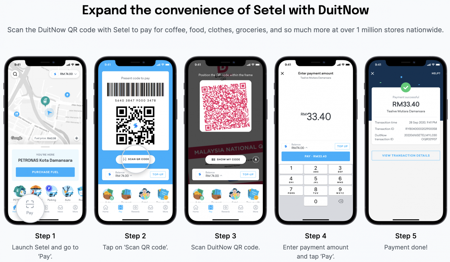 You can now use your Setel eWallet to pay via DuitNow QR - SoyaCincau