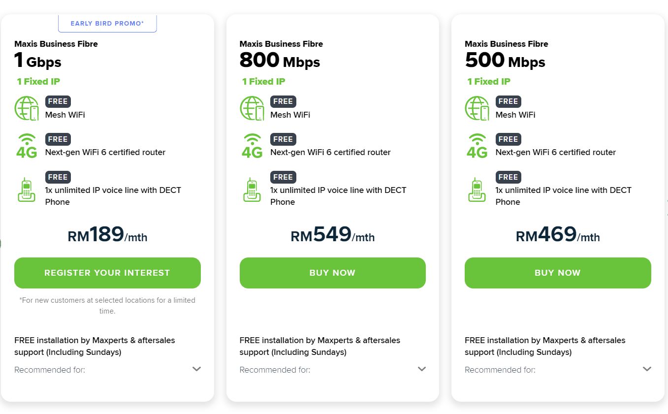Maxis offers 1Gbps Business Fibre for only RM189/month - SoyaCincau
