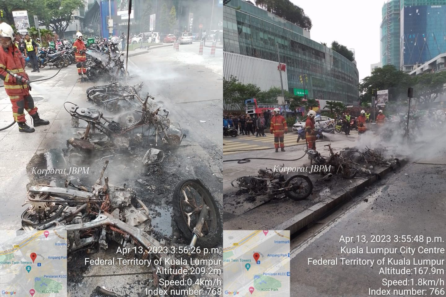 KLCC fire involving 17 vehicles was not caused by Beam electric ...